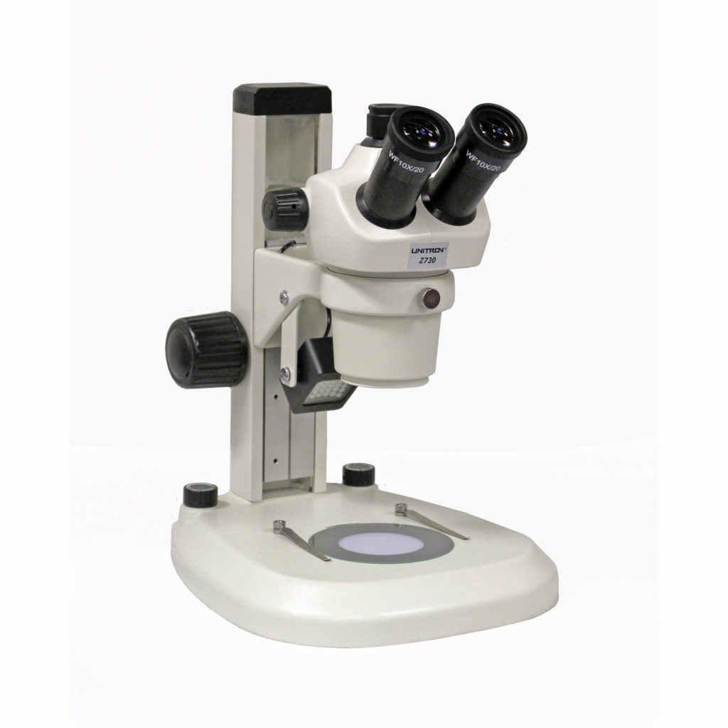 Unitron Z730 Trinocular Zoom Stereo Microscope on LED Stand Unitron Z730 Trinocular Zoom Stereo Microscope on LED Stand